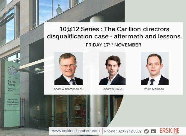10@12 Webinar Series : The Carillion directors disqualification case ...