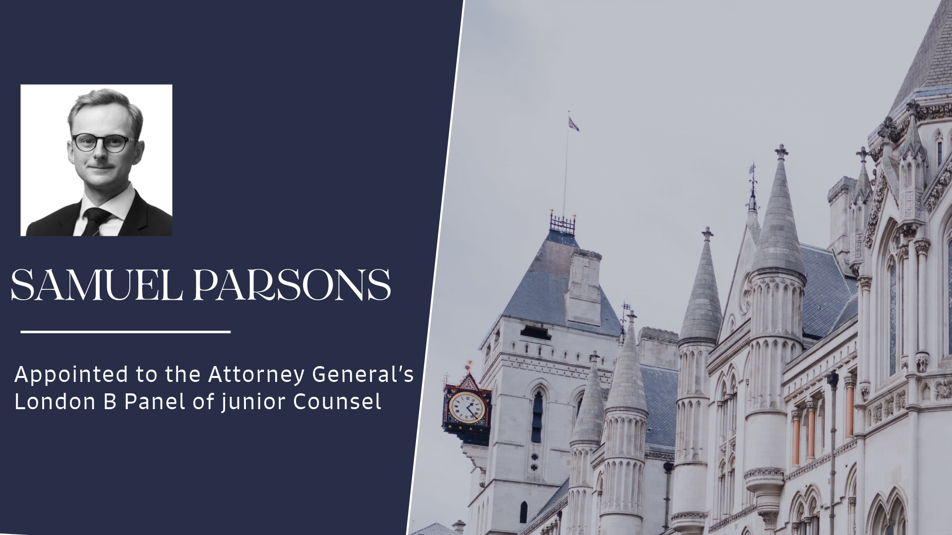 Samuel Parsons appointed to the Attorney General’s London B Panel of ...