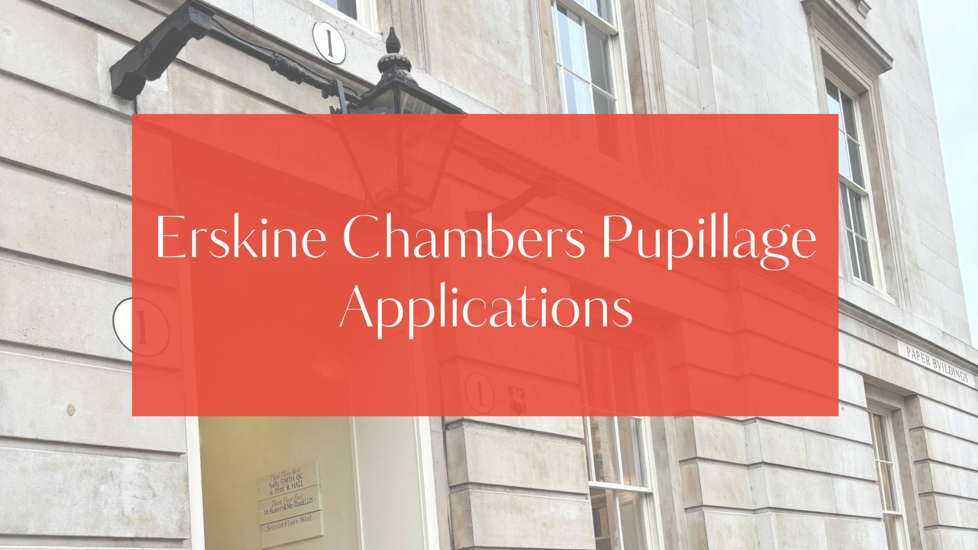 Applications for pupillage at Erskine Chambers commencing in September ...