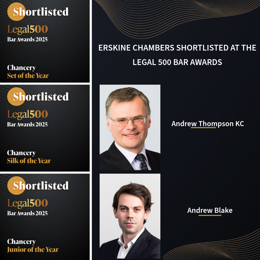Erskine Chambers shortlisted for three awards at the Legal 500 Bar ...