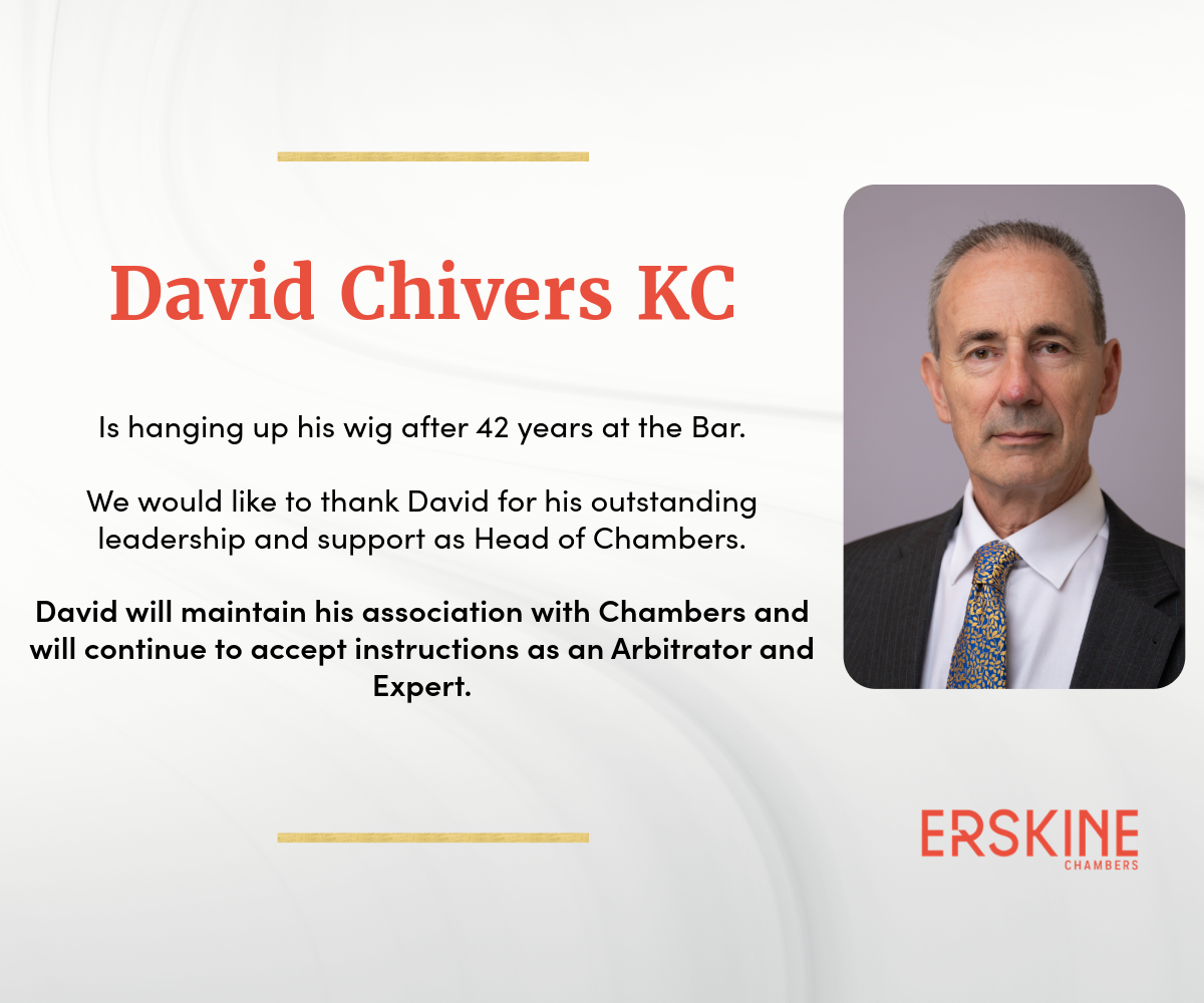 David Chivers KC is hanging up his wig after 42 years at the Bar ...
